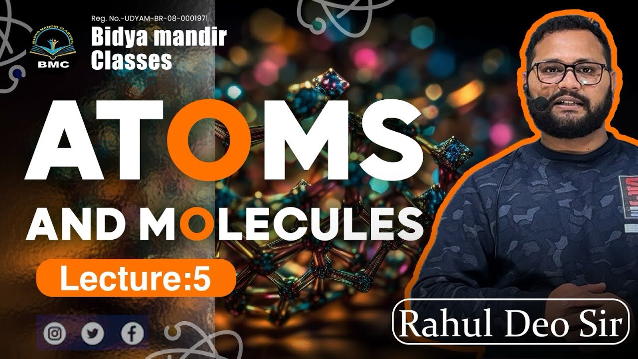 Atoms and molecules || Lec - 5 || Atomic mass unit || Class 9 - YouTube