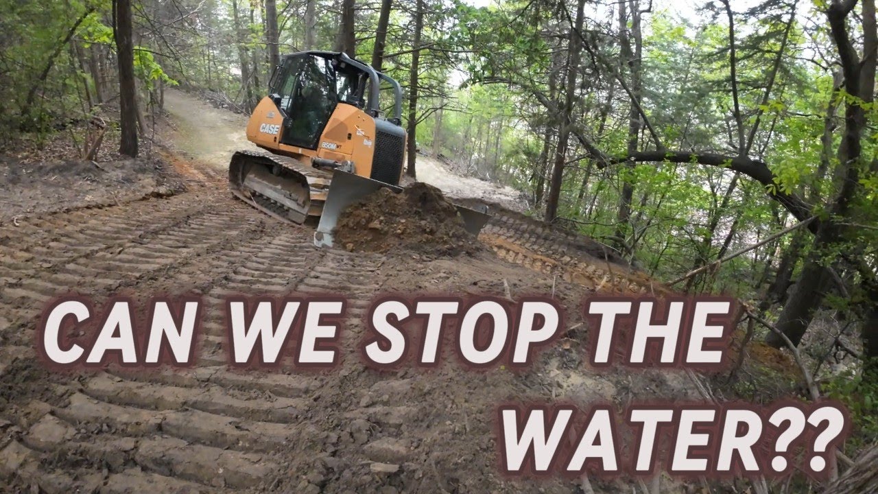 Grading Logging Road To Stop Erosion - YouTube