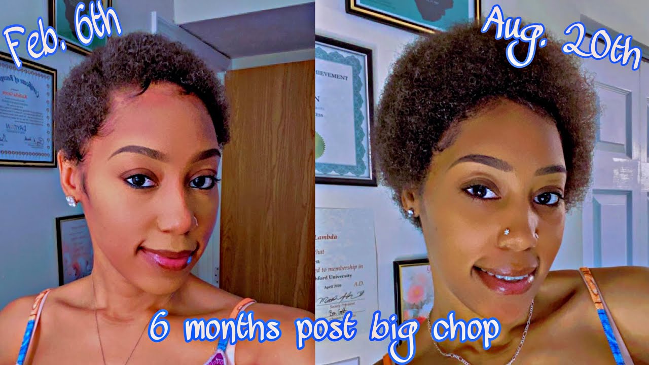 6 months post big chop | hair growth reveal + taking down my Passion ...
