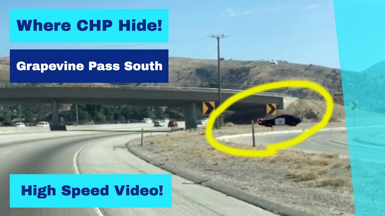 Where Cops Hide Grapevine Pass Southbound - High Speed Driving Video ...