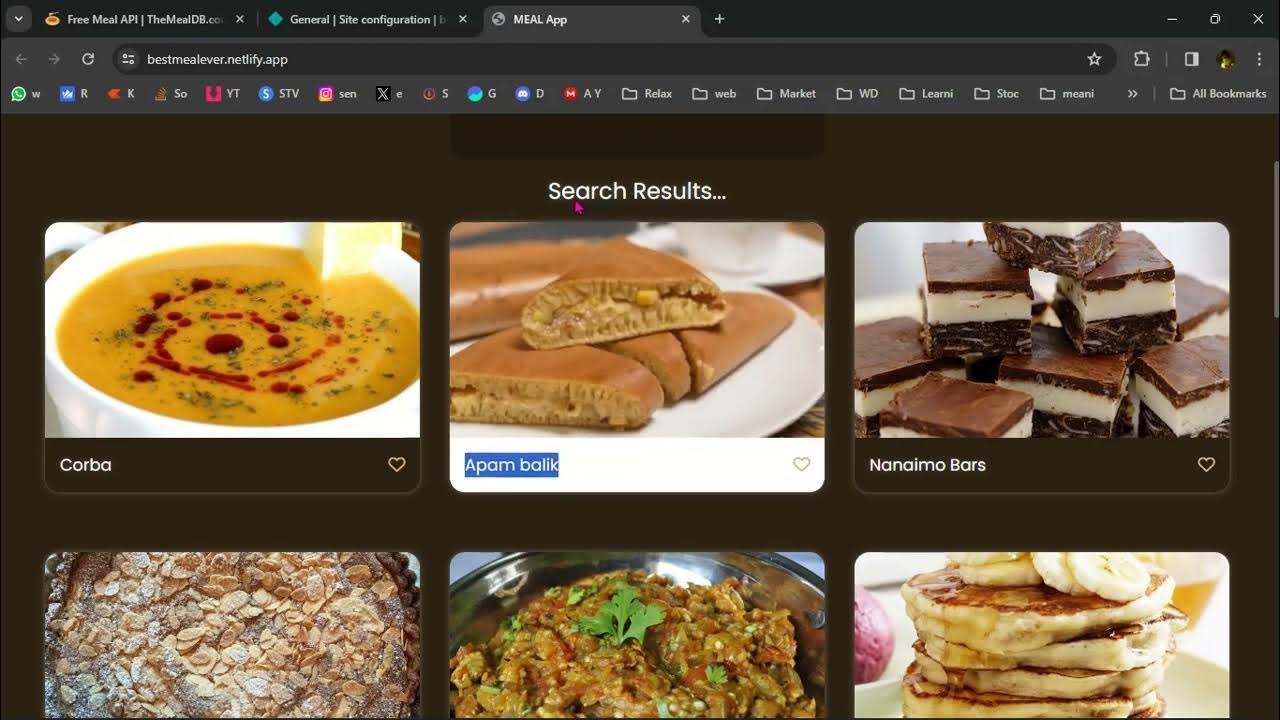 Meal App Codingninja Skill Test Youtube