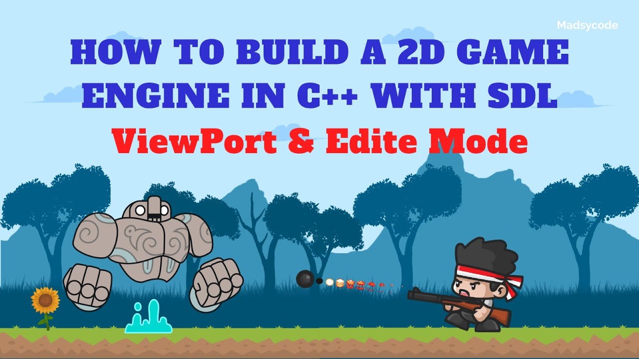 How To Make A C 2d Game Engine With Sdl2 Viewport And Editmap Mode Youtube