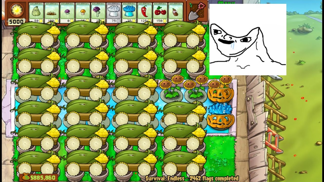 23 Cob | PvZ Survival Endless - YouTube