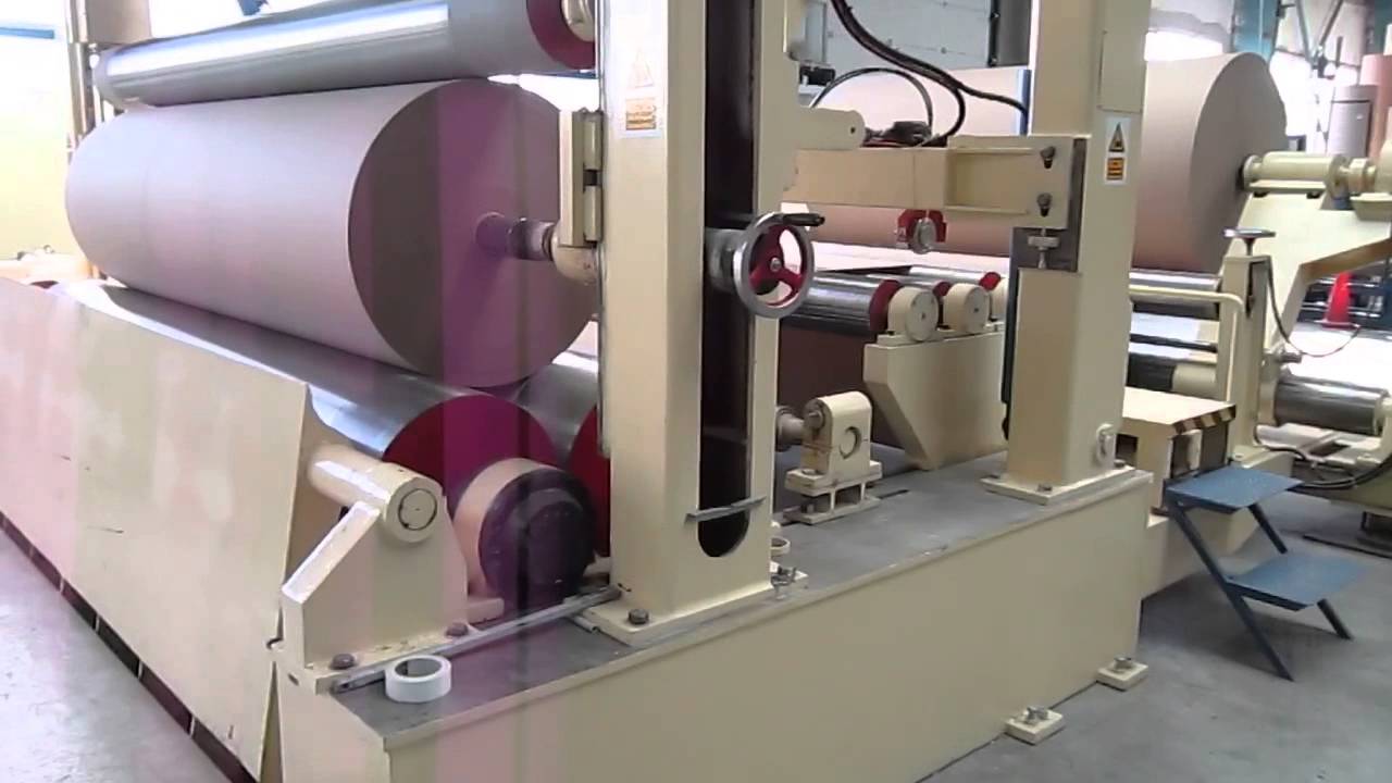 Large Paper Rewinding Machine with Hydraulic Uninding stands - YouTube