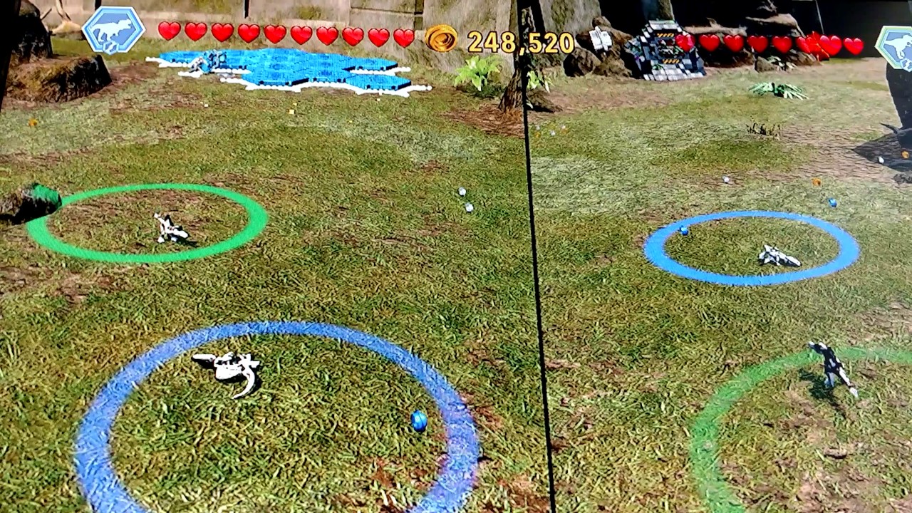 Dinosaur fight (compy mode) Lego Jurassic Park - YouTube