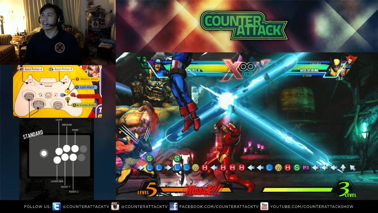 Counter Attack Tutorial - Basics to Ultimate Marvel Vs Capcom 3 [Part 1] - YouTube