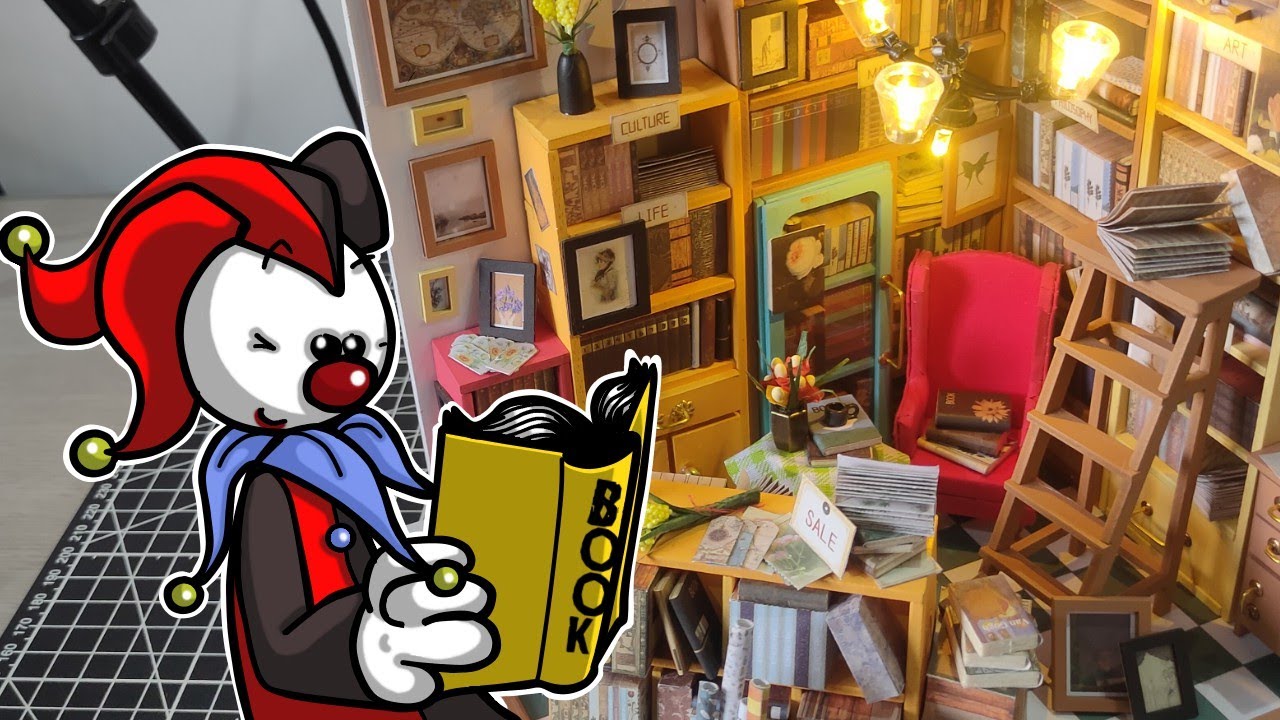 DIY Miniature House. Sam's Study. Hobby kit build. (More than 100 ...