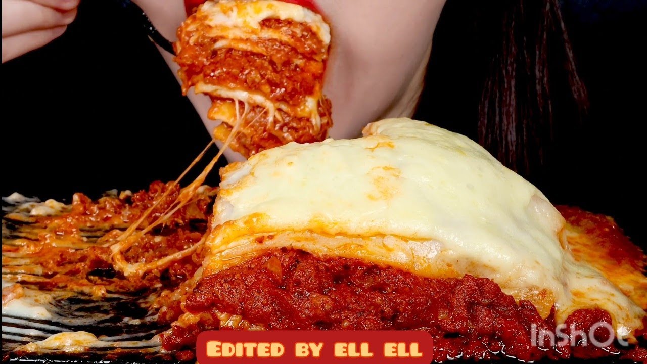 Bites Only Cheese Bomb Lasagna TREE ASMR - YouTube
