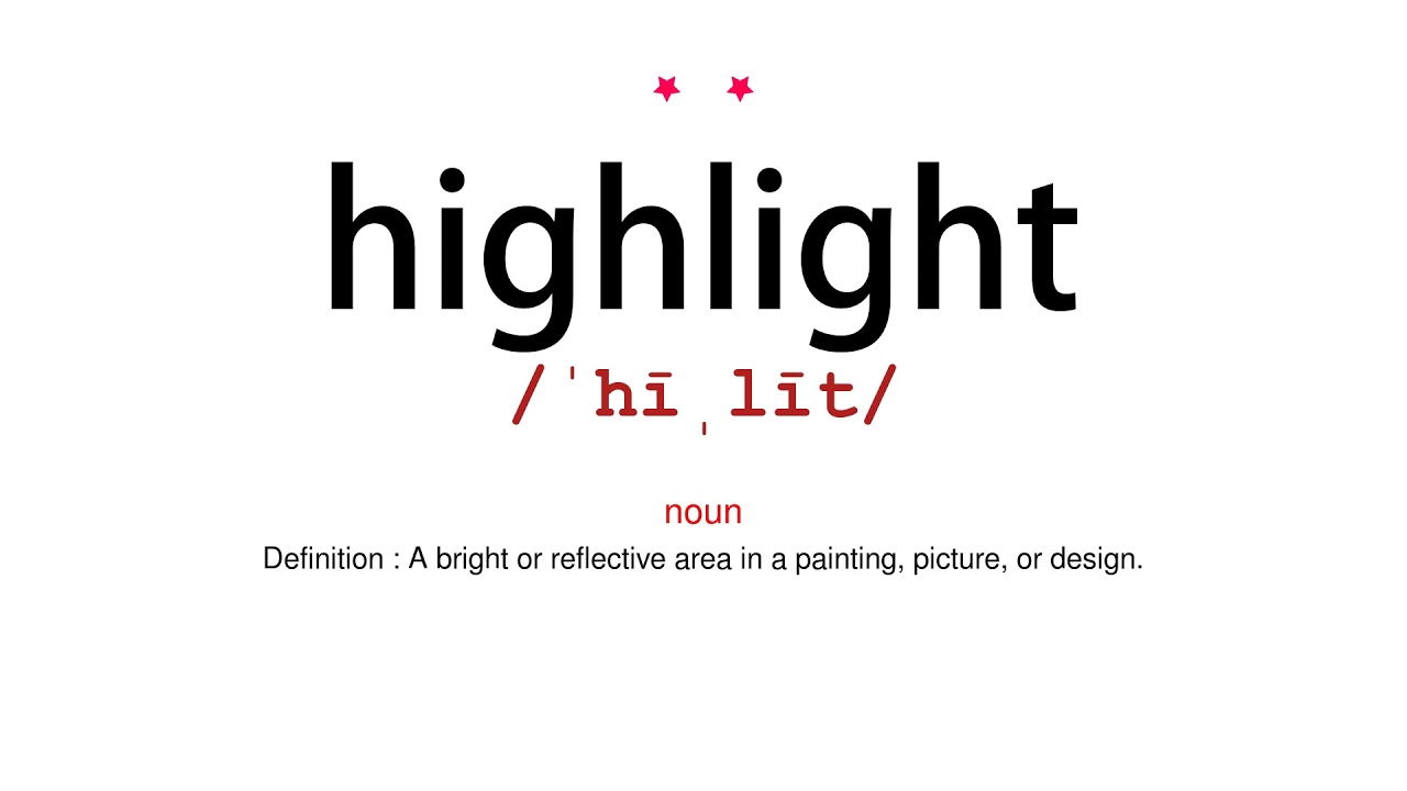 How to pronounce highlight - Vocab Today - YouTube