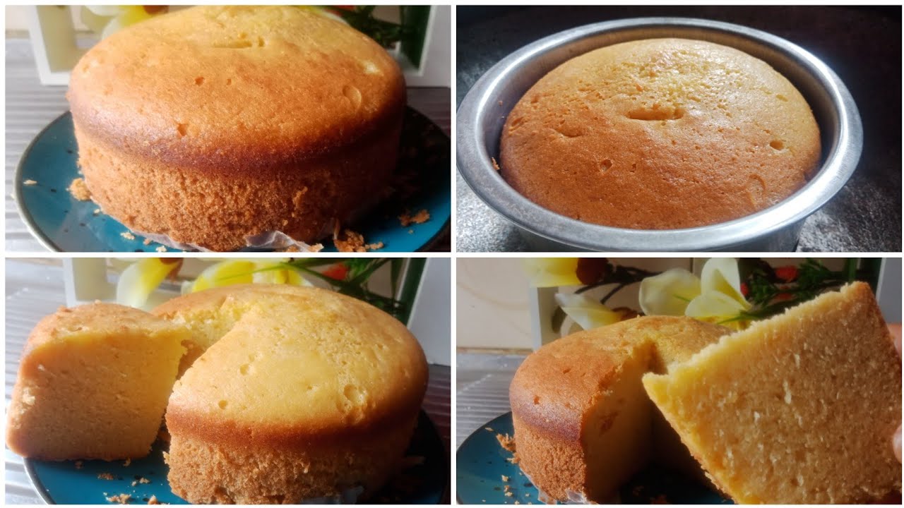 Plain sponge cake recipe without oven।।how to make Basic plain sponge ...