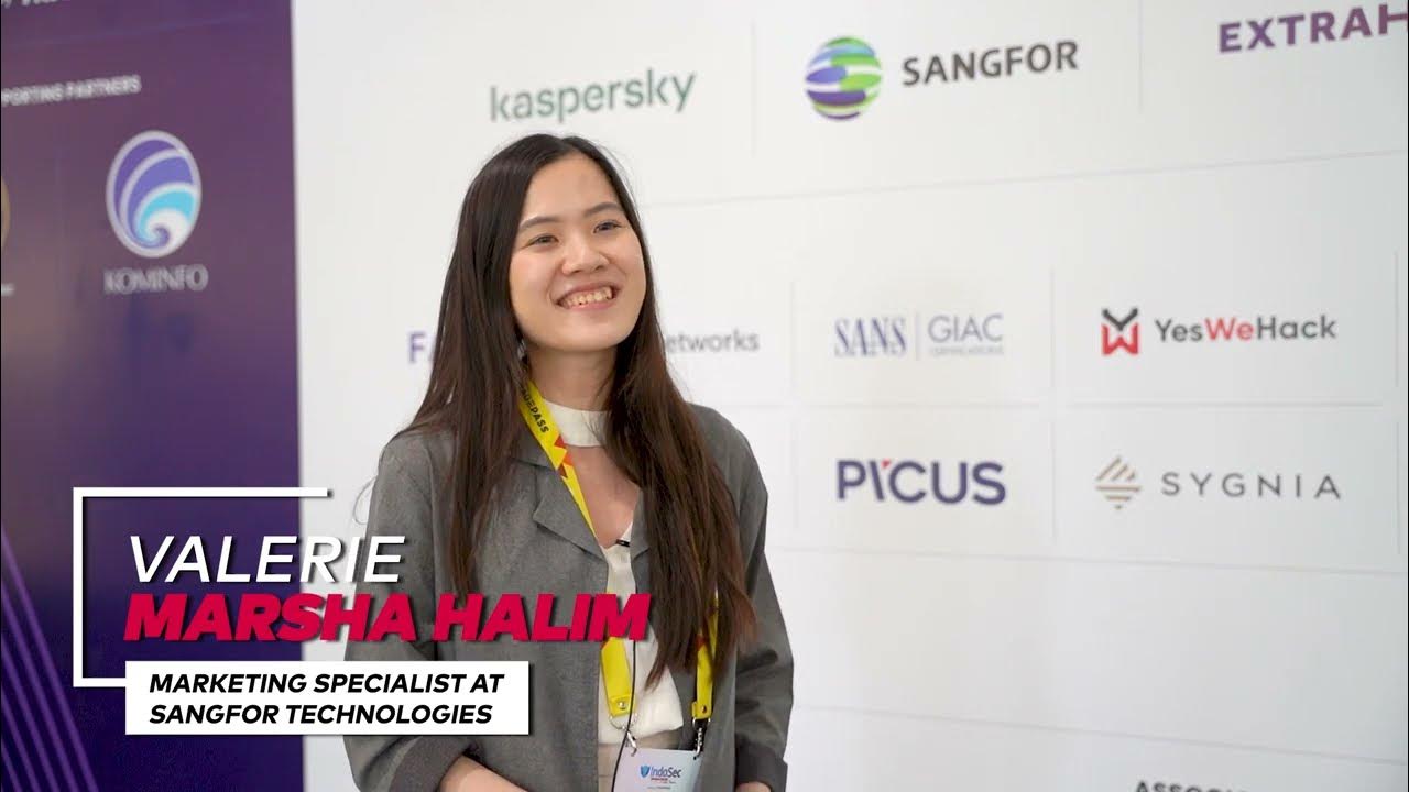 IndoSec 2024 | Valerie Marsha Halim, Marketing Specialist at SANGFOR Technologies - YouTube