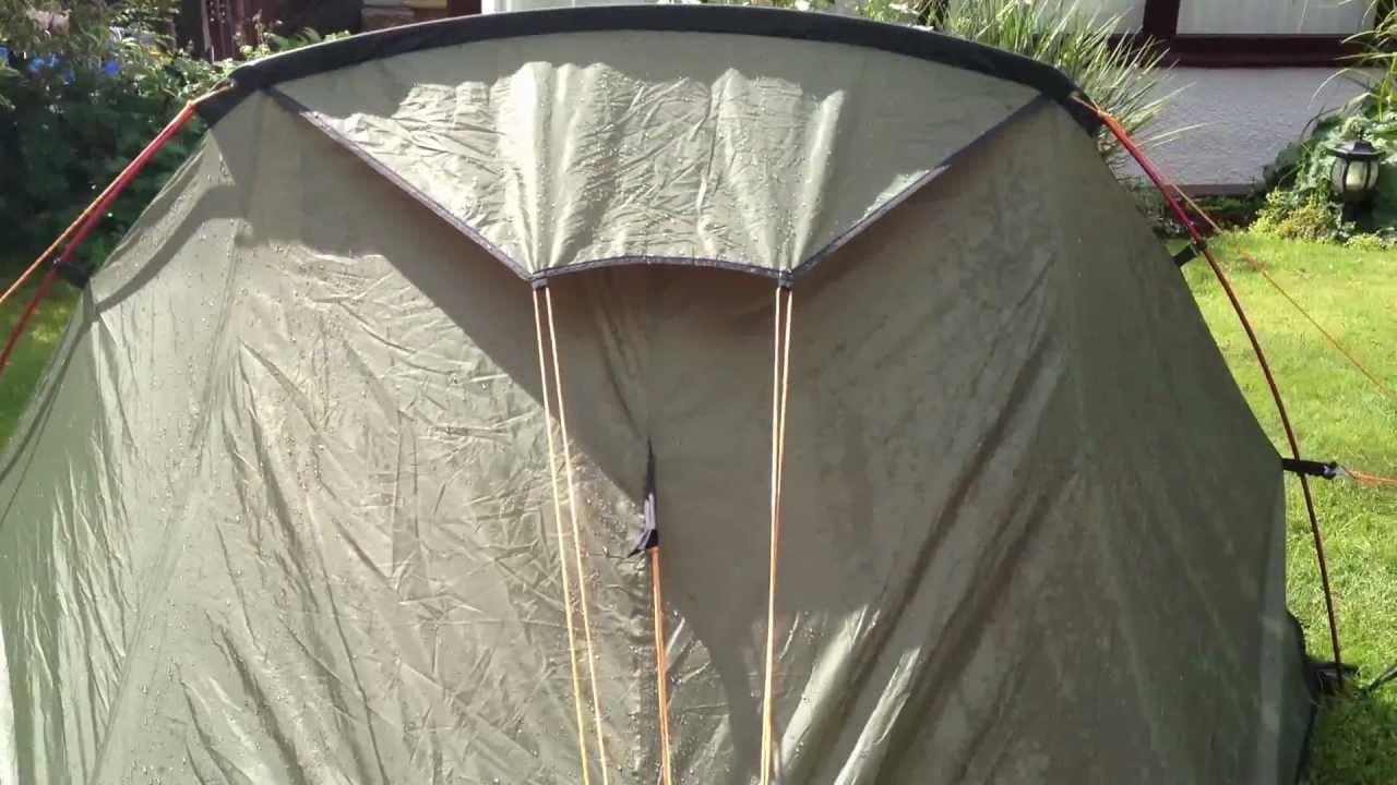 Vango the 3 man Banshee 300 rain test - YouTube