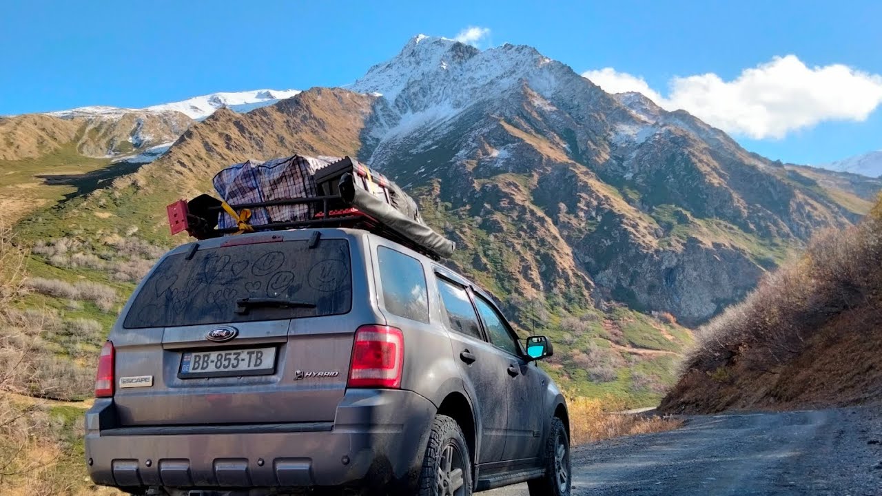Tusheti Georgia November Abano pass Omalo Dartlo - YouTube