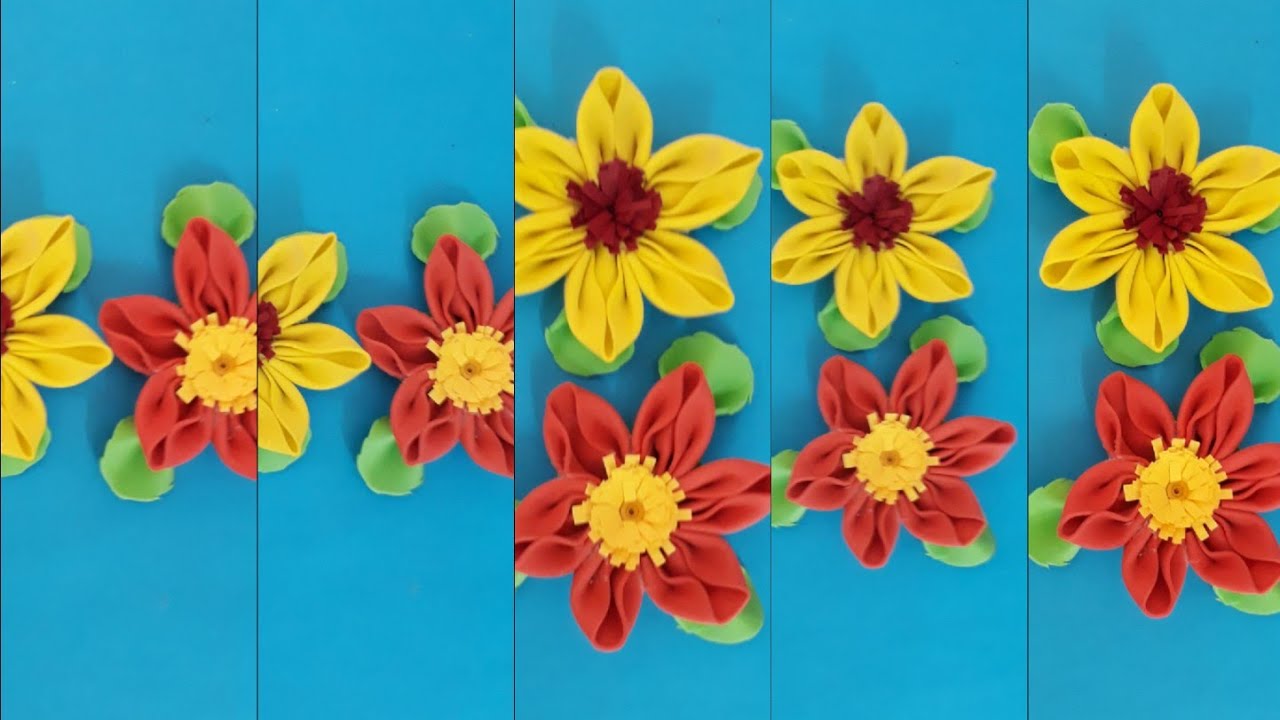 HOW TO MAKE FOAMING SHEET FLOWERS/FOAMING SHEET FLOWERS TUTORIAL/DIY ...