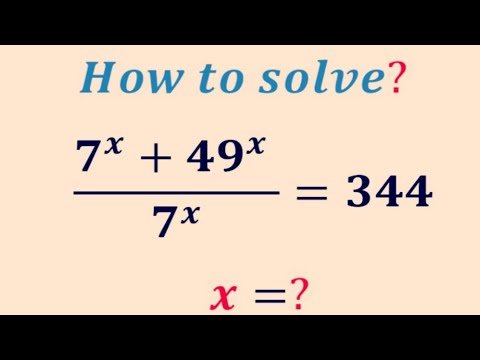 A Nice exponents mathematics problem - YouTube