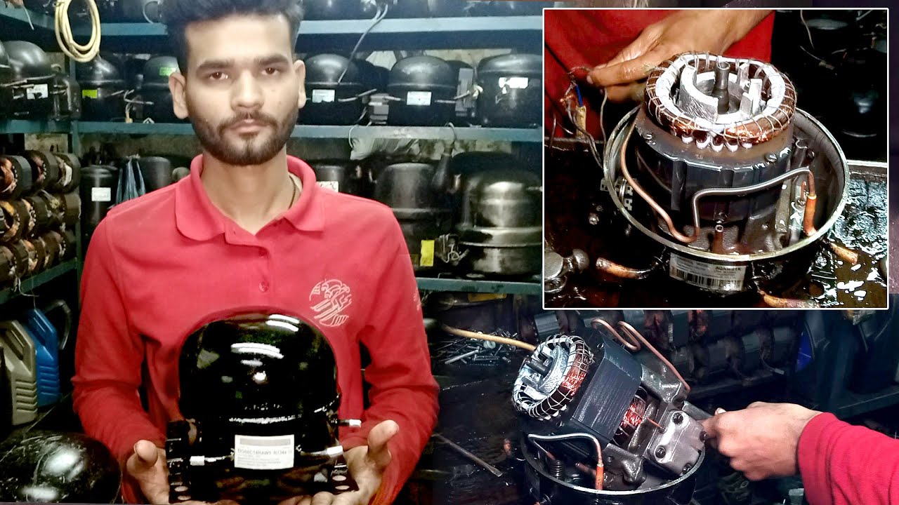 How To Repair Compressor Pump//restore Compressor //fridge compressor ...
