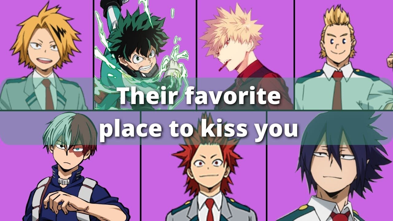 Their favorite place to kiss you - bnha x Listener MHA ASMR - YouTube