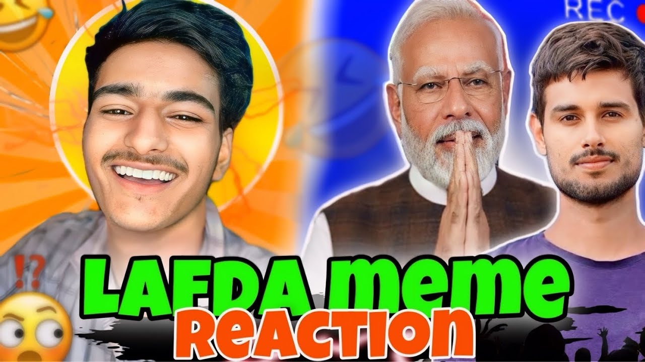 Indian Memes Lafda reaction video Funny video🤣Dhruv Rathee vs BJP # ...