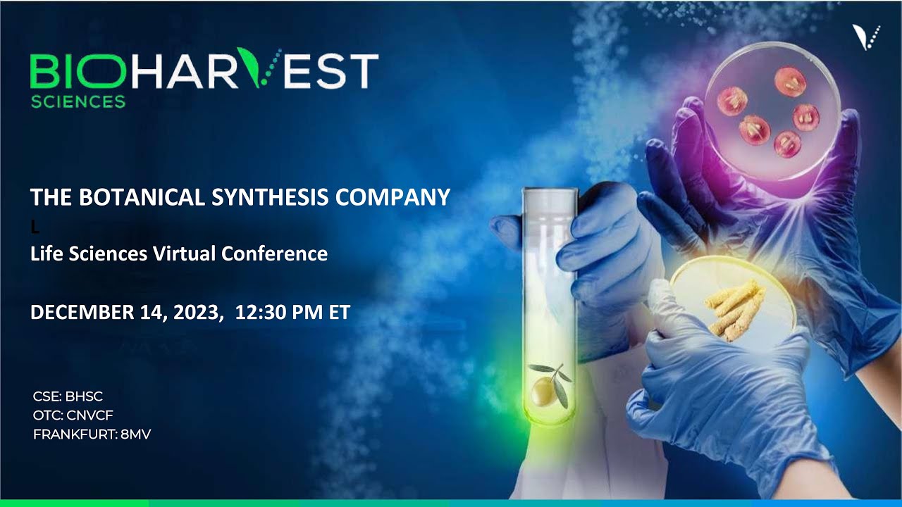BioHarvest Sciences Inc. (OTCQB: CNVCF | CSE: BHSC): Virtual Investor ...