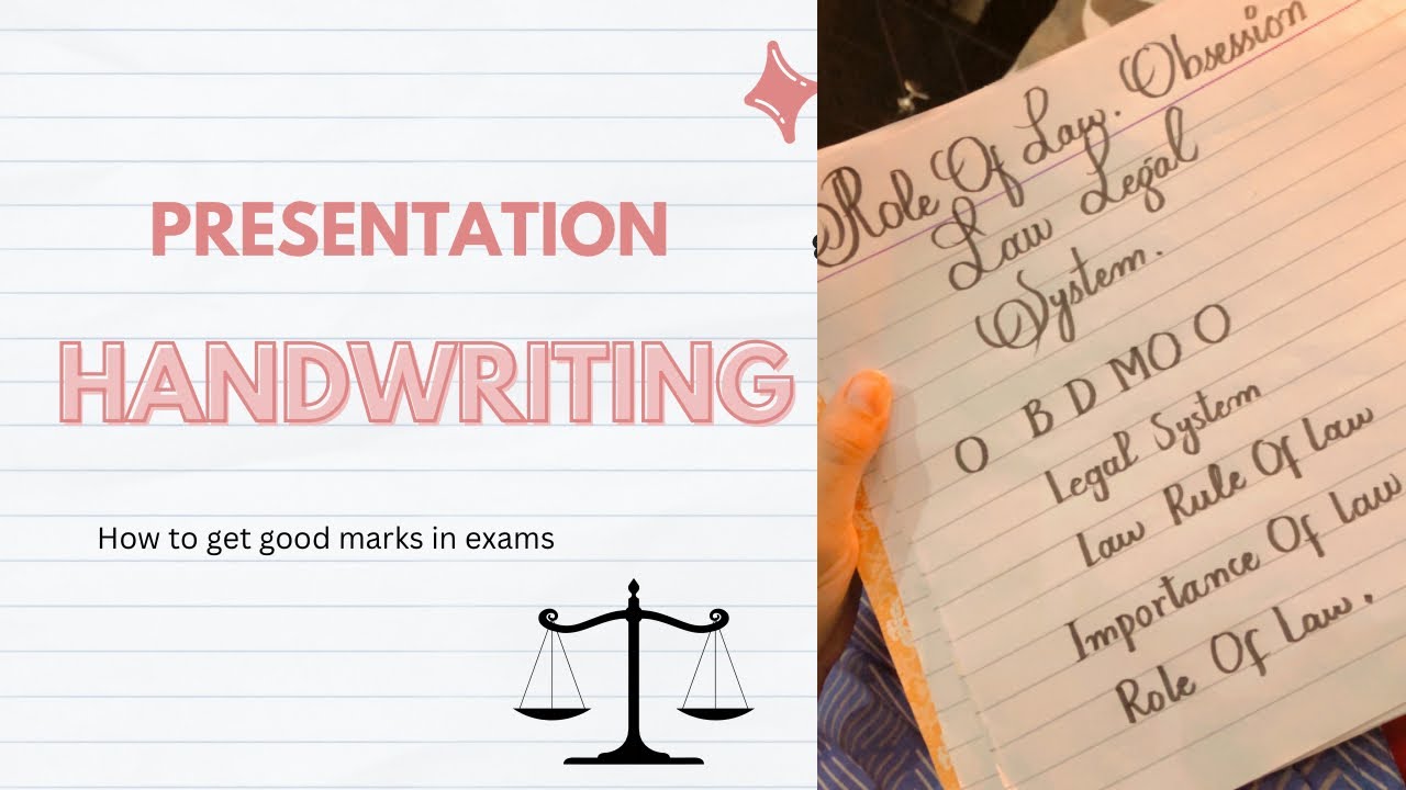 Good presentation through good handwriting in exams. - YouTube