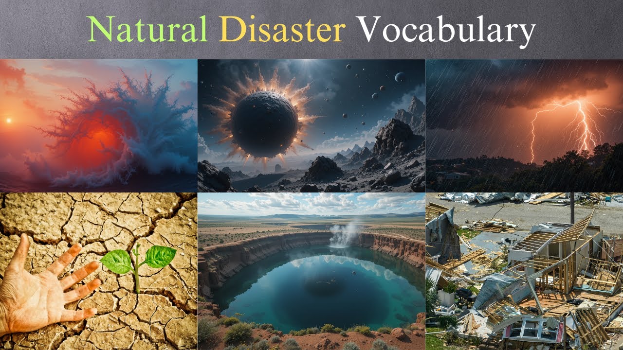 Natural Disaster Vocabulary for Kids || Learn Disaster Words with Fun ...