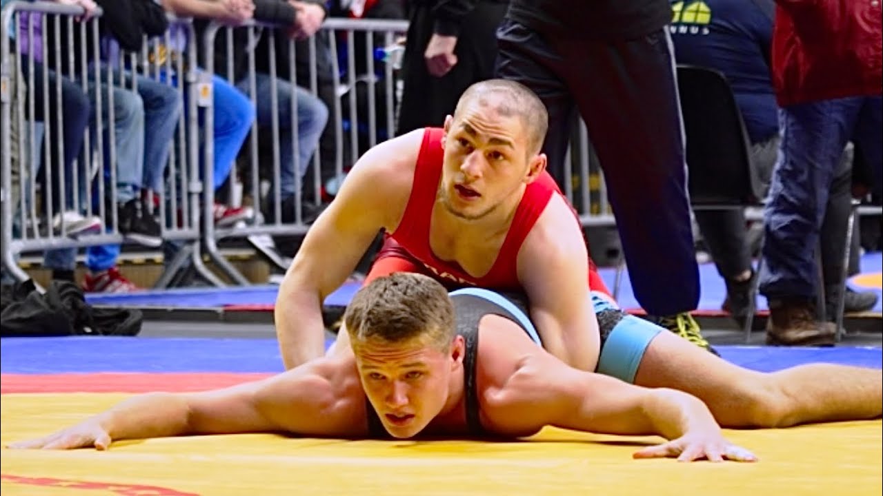 U17 A. Umkhadijev (FRA) vs S. Shadowshot (RSA). Freestyle 71kg youth wrestling. - YouTube