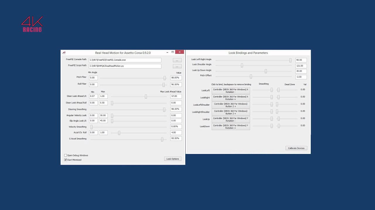 Real Head Motion | app settings and download for Assetto Corsa - YouTube