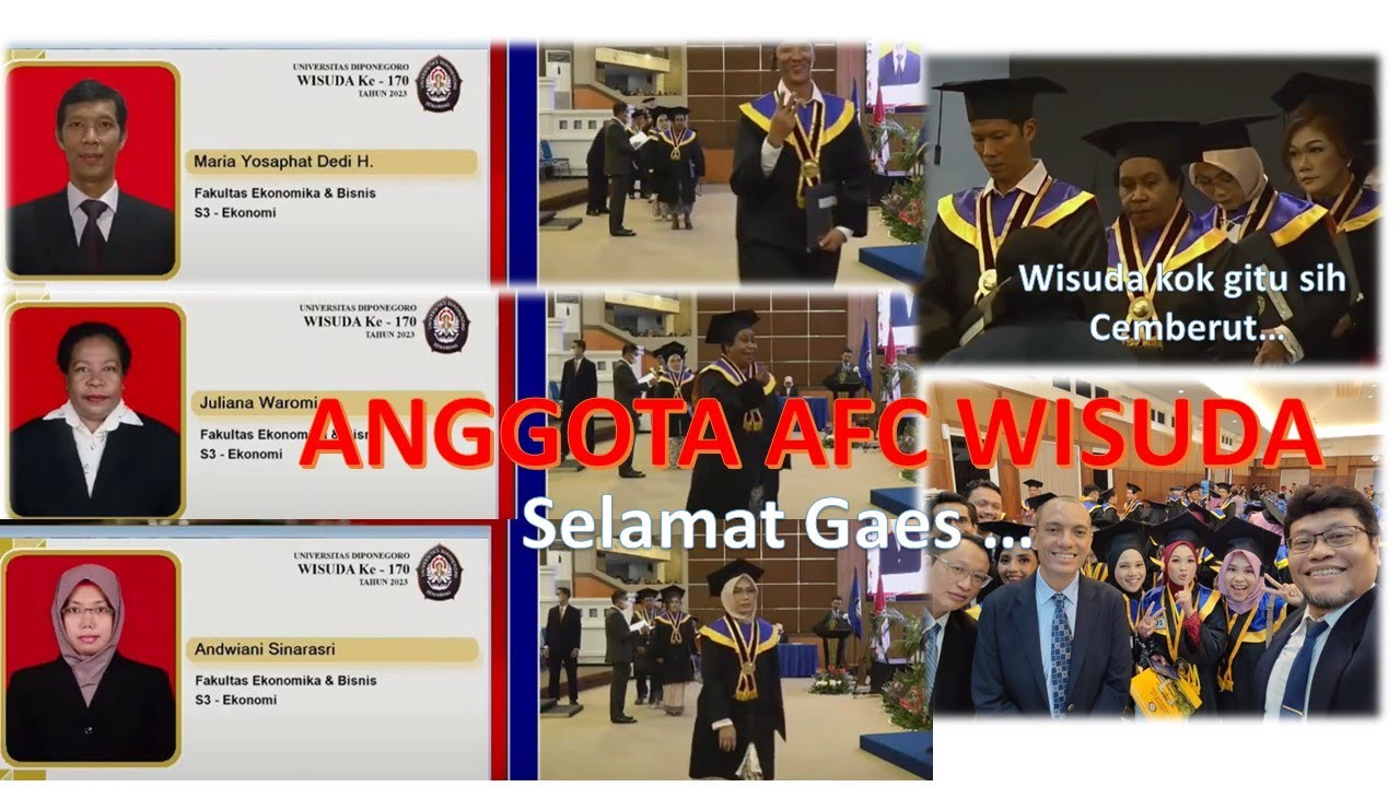 WISUDA KE-170 UNDIP & PENYERAHAN TRANSKRIP (KHUSUS FEB) - YouTube