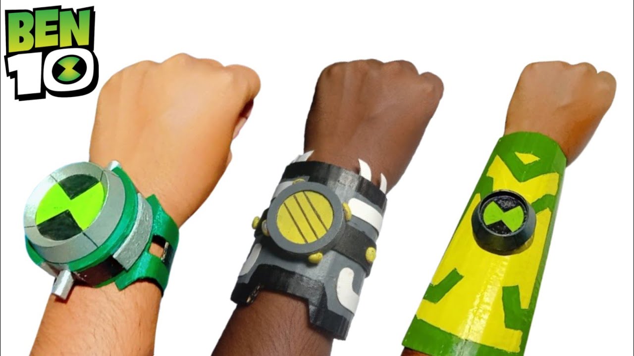Make 3 ben 10 omnitrix with cardboard/very easy to make - YouTube