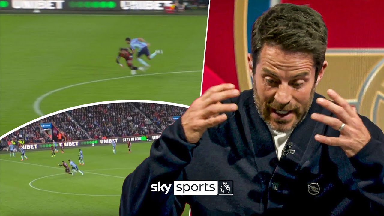 Theo Walcott and Jamie Redknapp analyse William Saliba's red card 🟥 ...