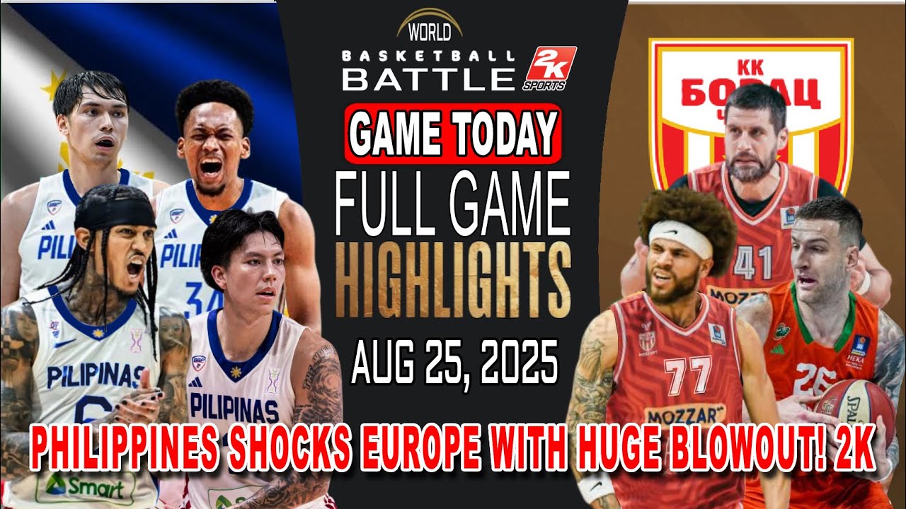 GILAS PILIPINAS vs MOZZART GAME TODAY August 25, 2025 - Philippines ...