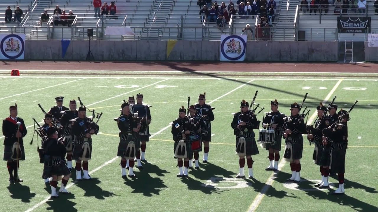 CDF Firefighters Honor Guard Pipes & Drums - 2011 Bandfest - YouTube