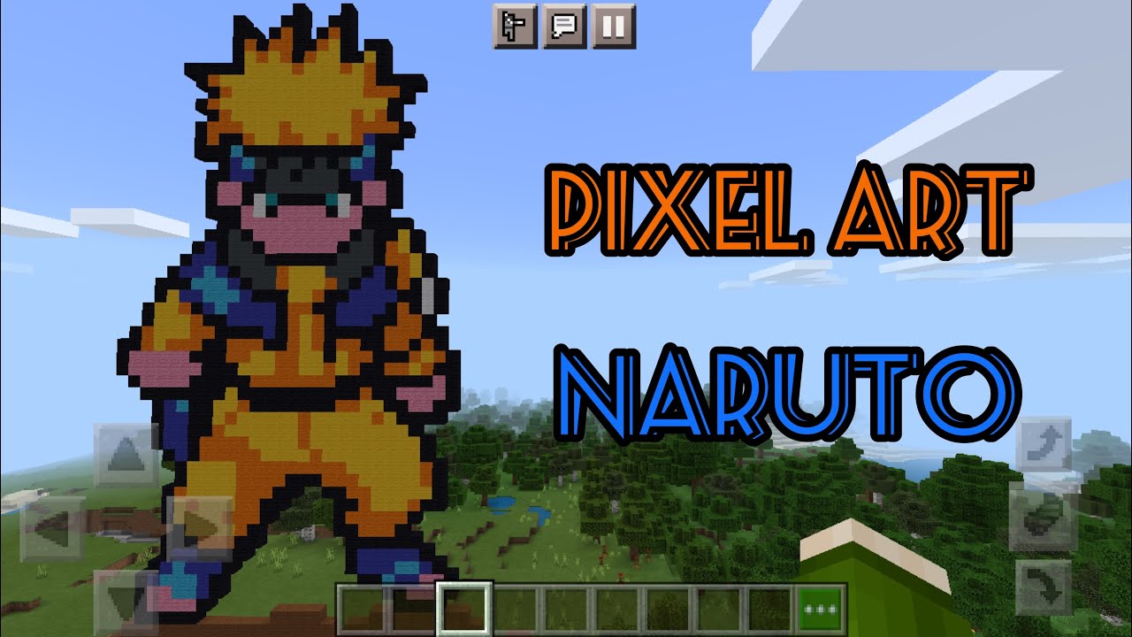 ⛏ PIXEL ART de NARUTO en MINECRAFT | A Little Art - YouTube