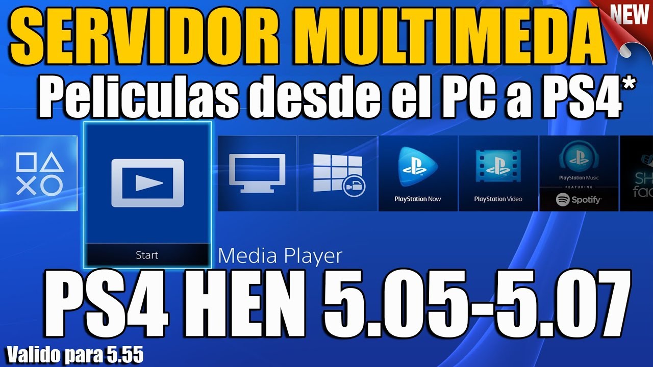 Servidor Multimedia PS4 5.05 HEN Ver Videos a Distancia PS4 EXPLOIT - YouTube