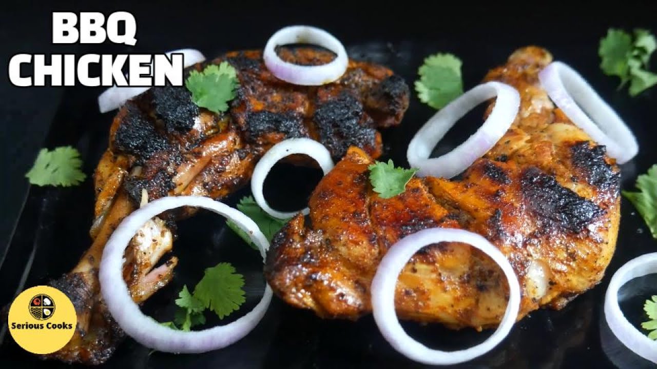 BBQ Chicken in Fry Pan I BBQ Chicken Indian Style I BBQ Chicken in gas ...