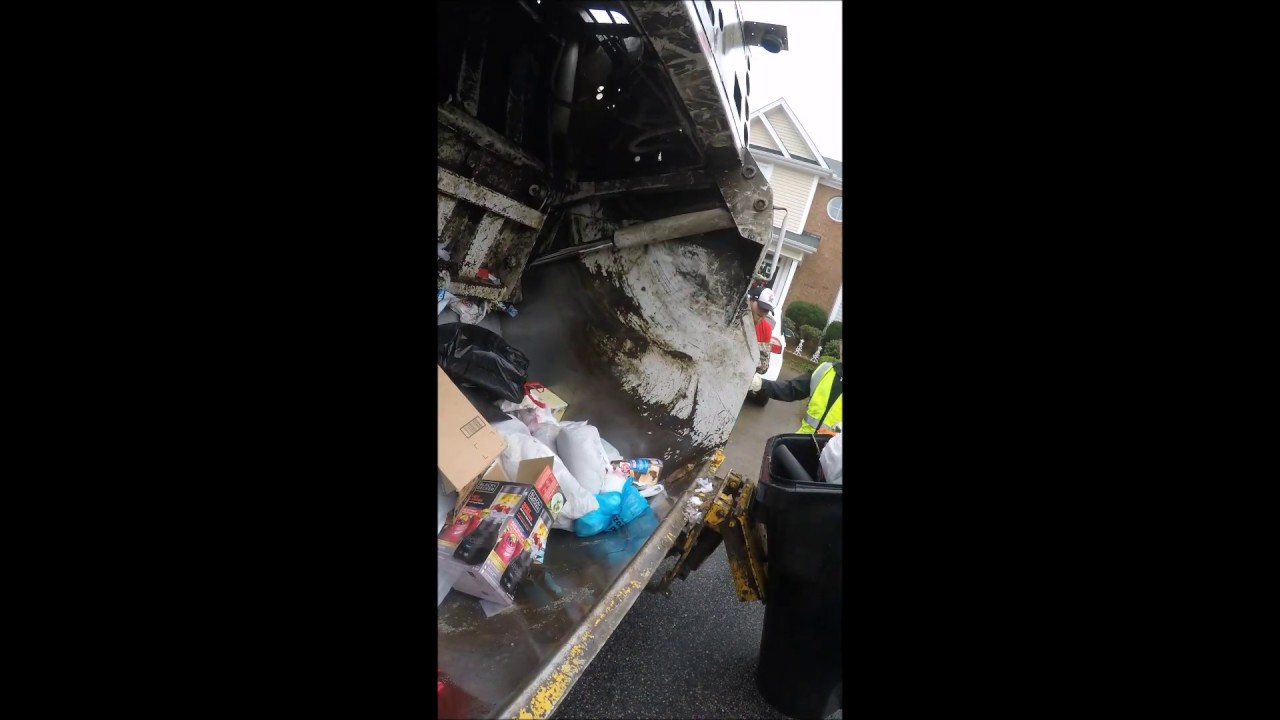 Garbage Man GoPro- EZ Pack Apollo Hopper Shots (Side Mount) - YouTube