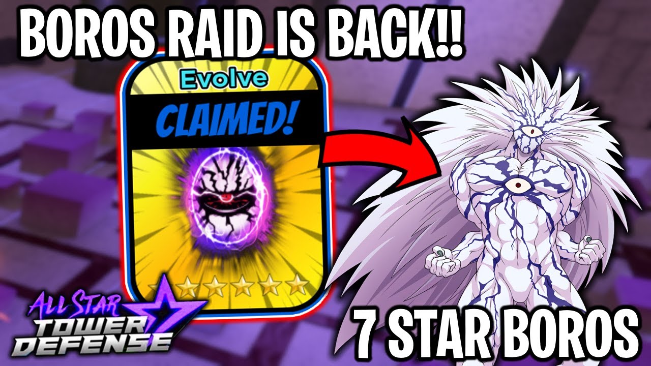 Soloing Boros Raid (7 Star Boros Material) | All Star Tower Defense ...