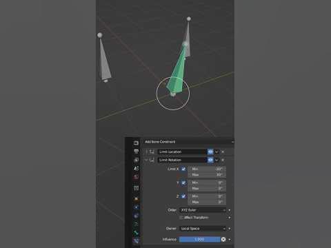 Using constraints to limit the transform on #blender3d #b3d #tutorial - YouTube