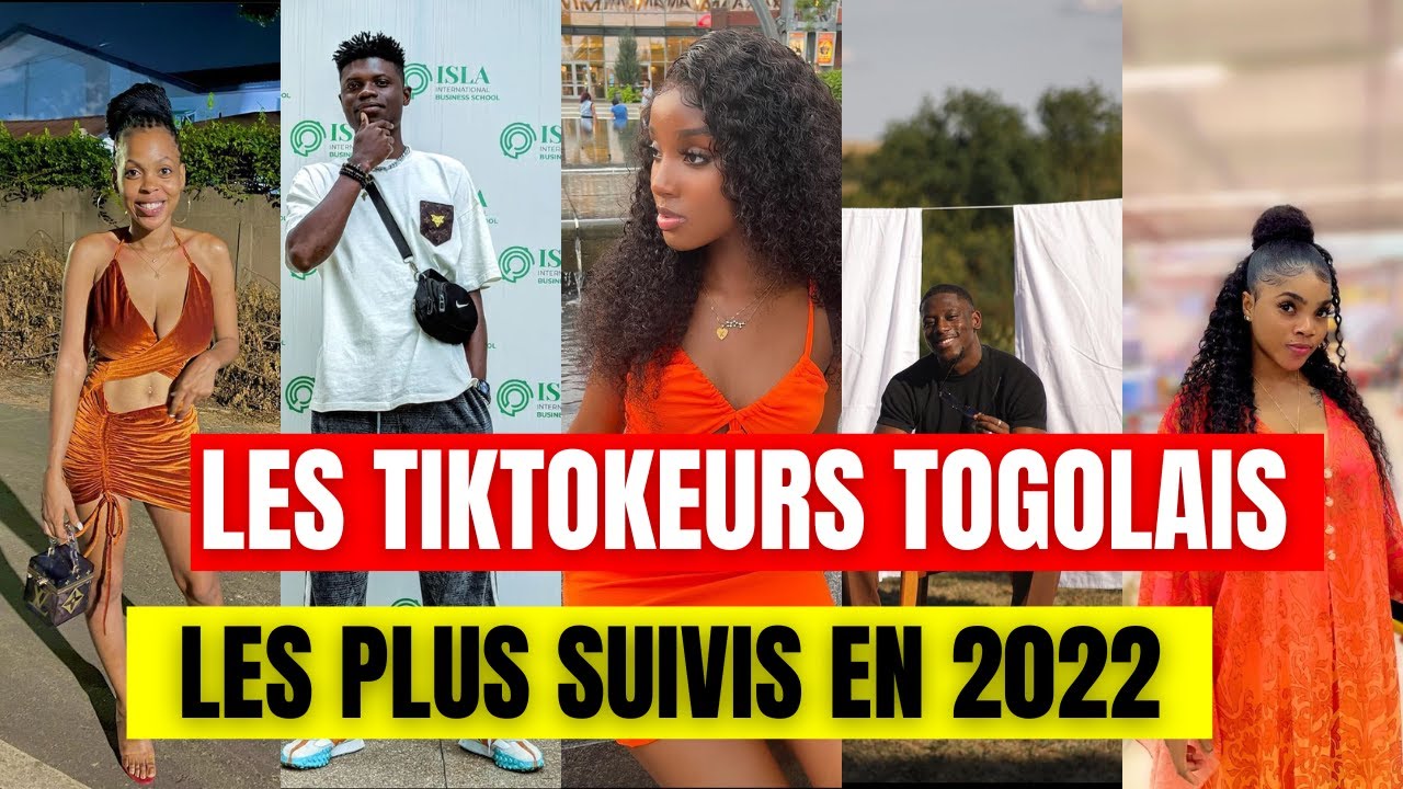 TOPS 10 DES TIKTOKEURS TOGOLAIS LES PLUS SUIVIS EN 2022 #togo #tiktok # ...