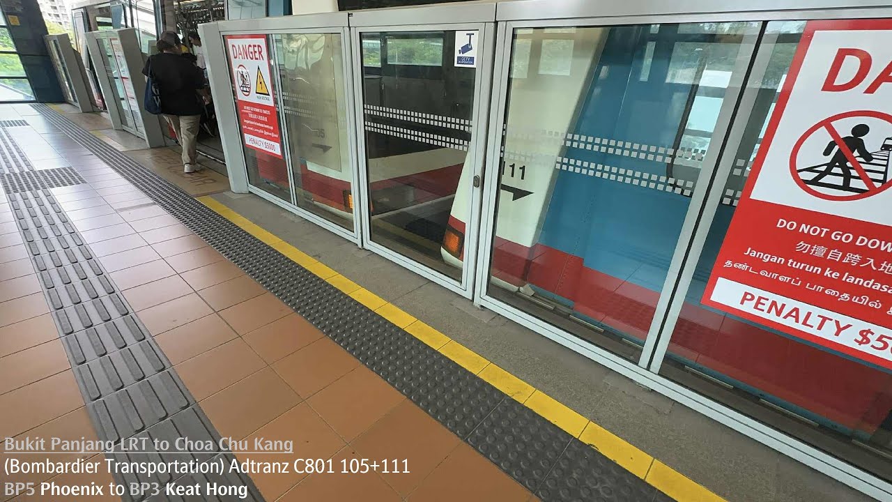 ⁴ᴷ [Is this an end soon?] SMRT Trains, BPLRT Train Ride [Phoenix → Keat ...