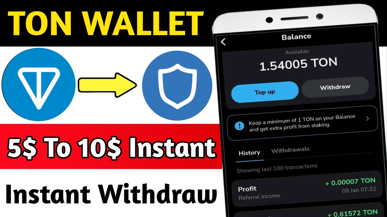 TON Wallet Airdrop 5$ To 10$ Instant Withdraw || TON Wallet - YouTube