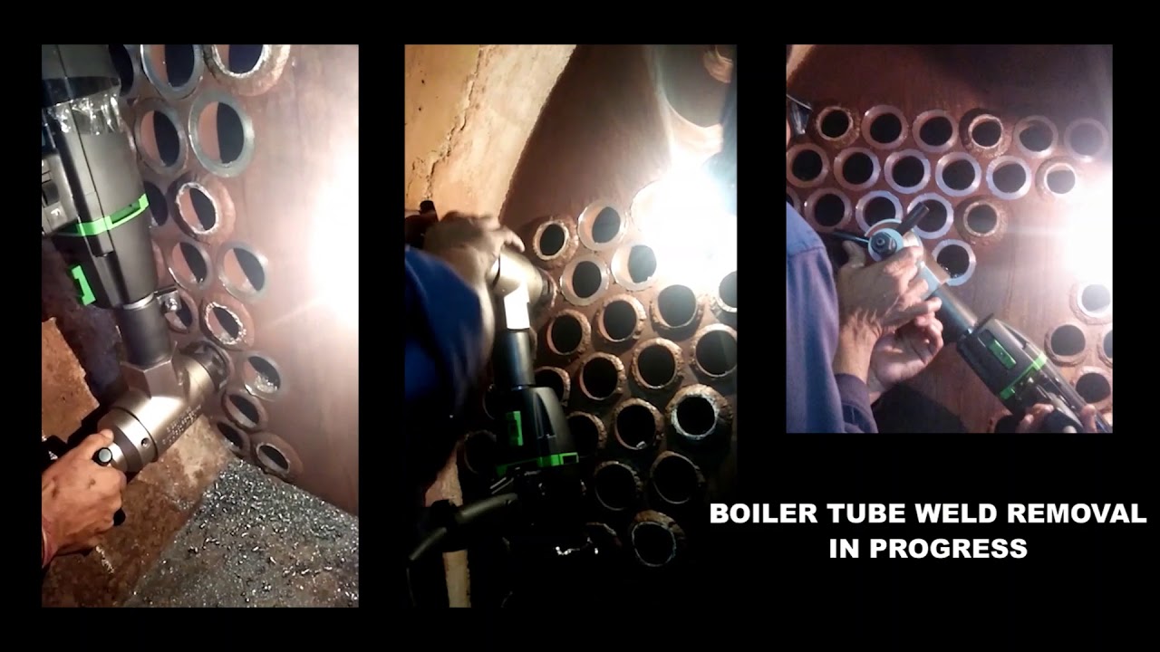 Weld Removal of Boiler Tubes - YouTube
