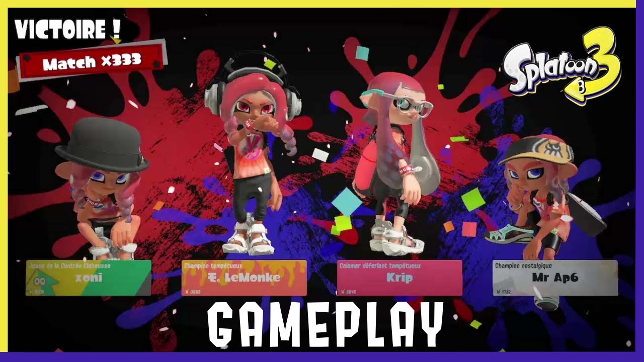 SPLATFEST BONUS X333 Splatoon 3 World Première Gameplay - YouTube