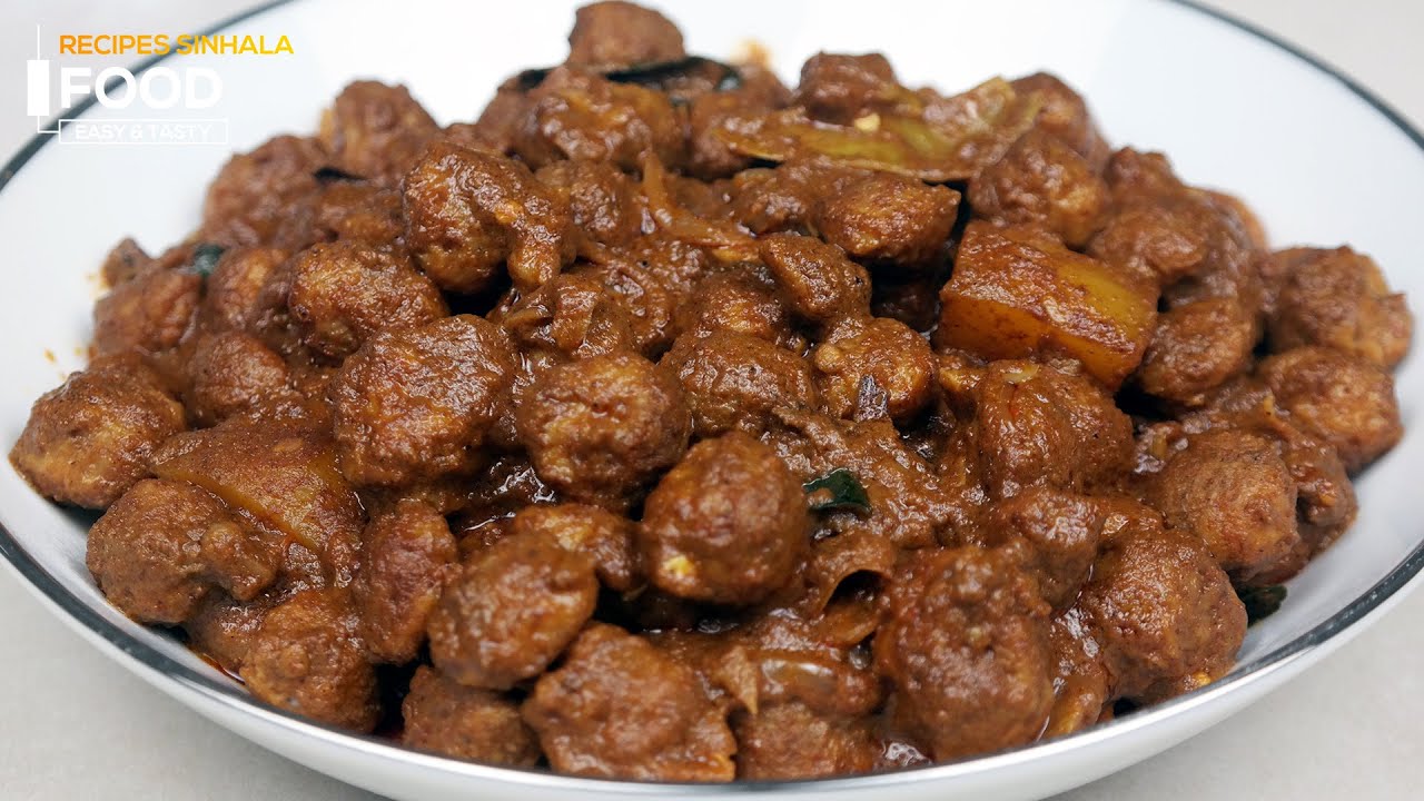 රසකාරක නැතුව මස් වගේ රසට සෝයාමීට් හදන හැටි - Soya Meat Curry Sri Lankan ...