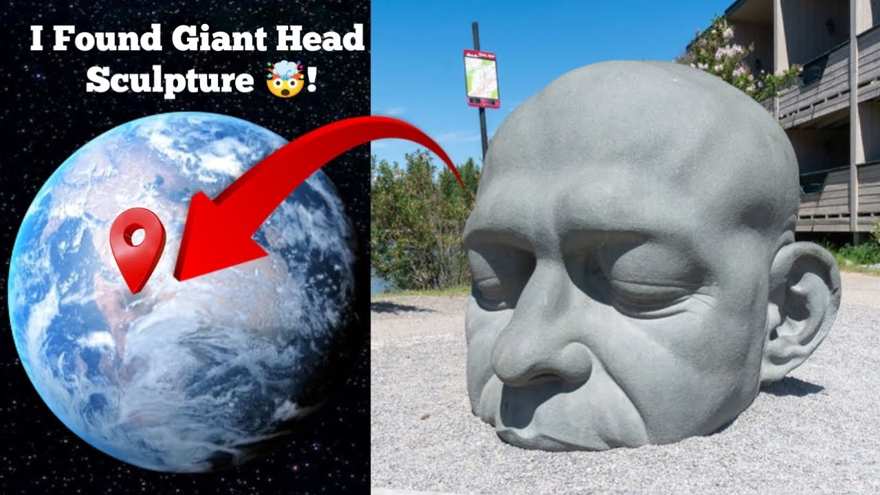 I Found Giant Head Sculpture 😱🤯 on google maps and google earth 🌎 #maps ...
