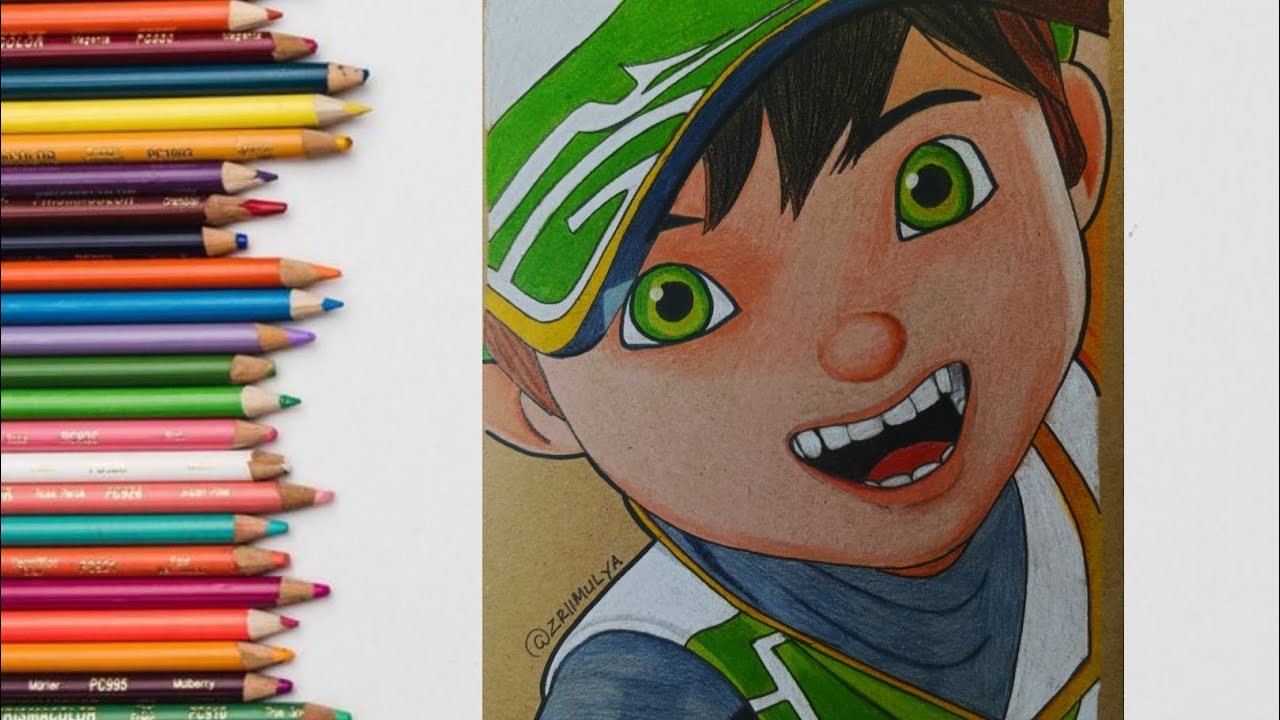 Drawing Boboiboy Sori - Speed Draw - YouTube