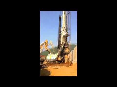 Cased Auger Piles for New Rail Linking Switzerland and Italy - YouTube
