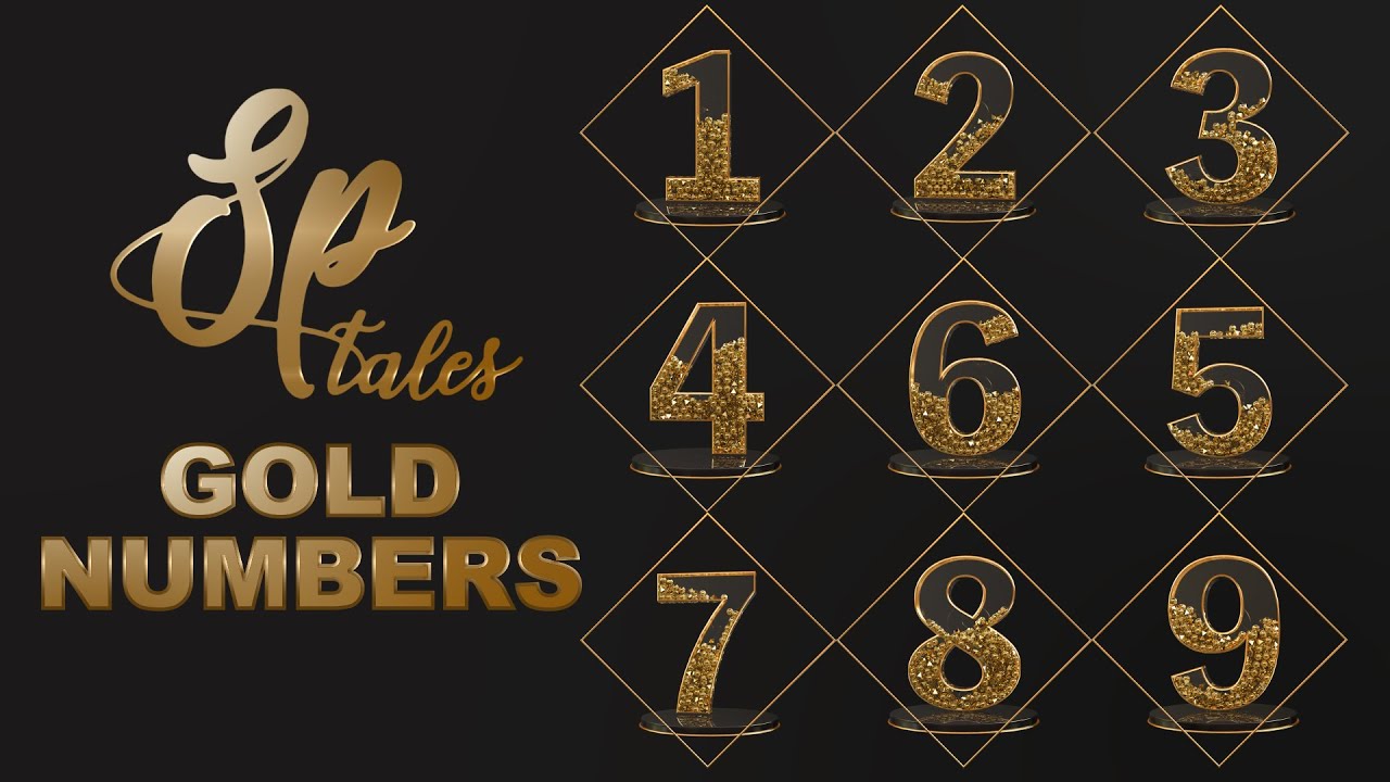 Study of Gold Numbers Motion Graphics - YouTube
