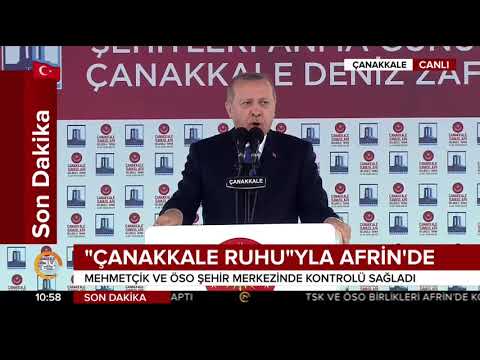 Erdoğan: Afrin merkez saat 8:30 itibariyle ele geçirildi