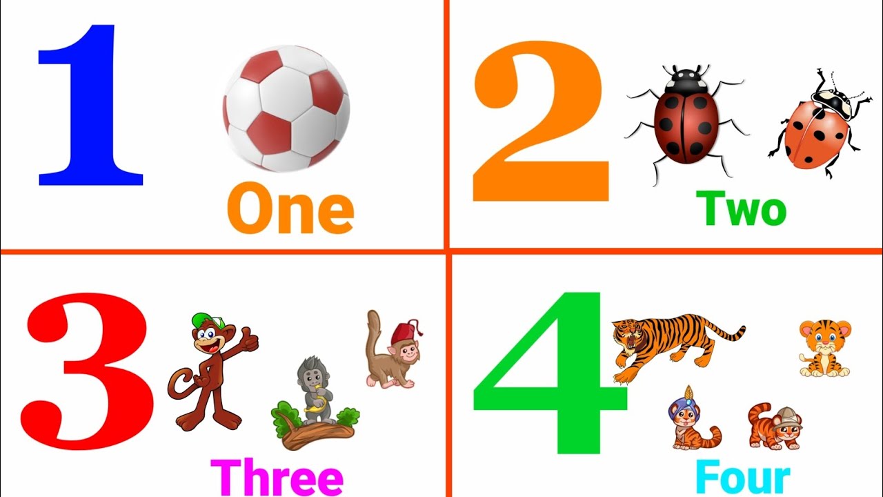 12345678910 number with count, 1 to 10 counting for kids, Number songs ...